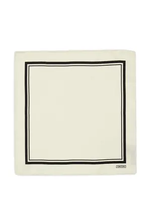 TOM FORD Silk Pocket Square - White