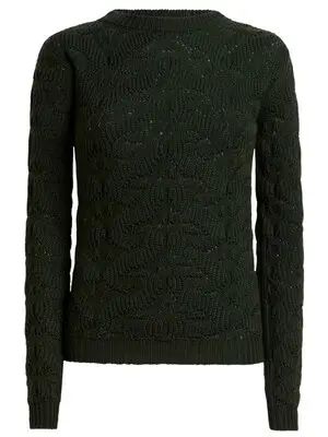 Etro Sweater In Wool Blend With Paisley Pattern