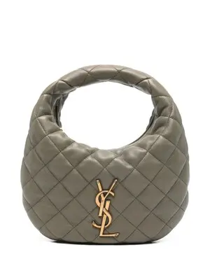Saint Laurent Icarino Quilted Nappa Bag - Green