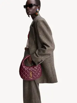 Saint Laurent Quilted Nappa Leather Bag - Red