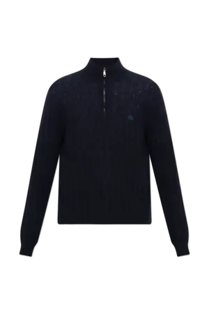 Etro Cashmere Sweater With Embroidered Logo