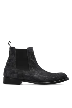 Etro Suede Chelsea Boots - Grey