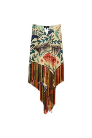 Etro Silk Skirt With Fringes