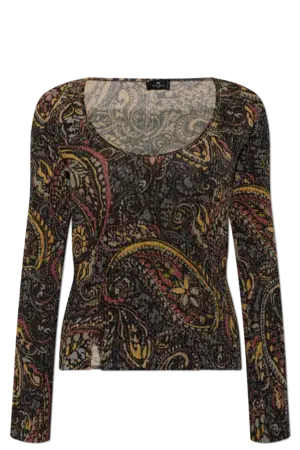 Etro Top With Metallic Thread - Multicolour