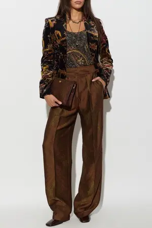 Etro Top With Metallic Thread
