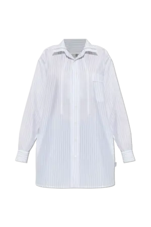 MAISON MARGIELA Striped Shirt - Light Blue