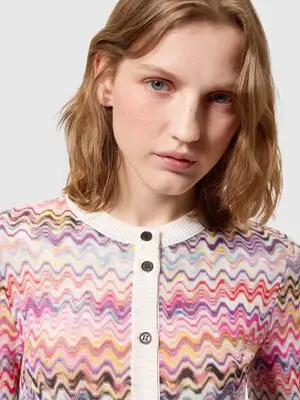 Missoni Fit Crewneck Buttoned Cardigan