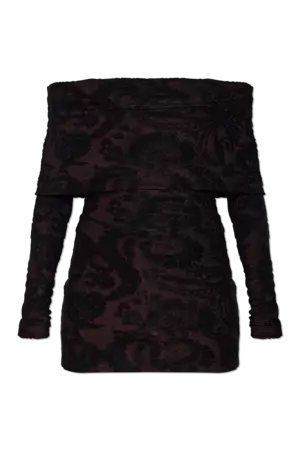 Etro Short Off-the-shoulder Dress - Black