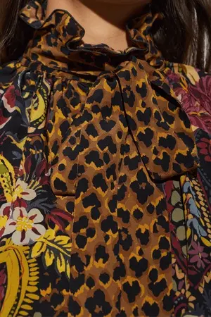 Etro Silk Top With Scarf