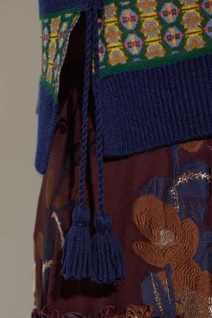 Etro Turtleneck With Fringes On The Sides