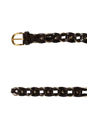 Isabel Marant Étoile Wide Chain Link Leather Belt