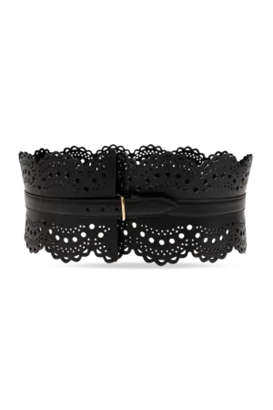 Alaïa Leather Belt - Black