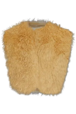 Isabel Marant Étoile Florana" Faux Fur Vest - Yellow
