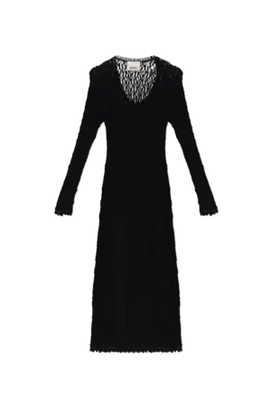 Isabel Marant Étoile Belsane Lace Midi Dress - Black