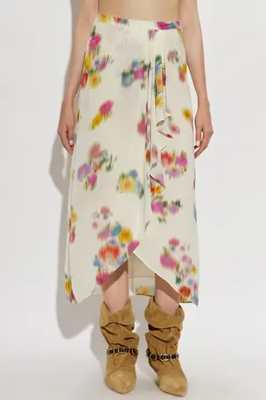 MARANT ETOILE Silk Skirt "vanille