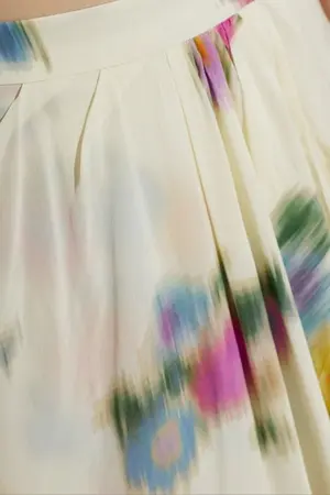 MARANT ETOILE Silk Skirt "vanille