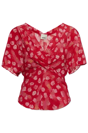 Isabel Marant Étoile Silk Top "faljane - Red