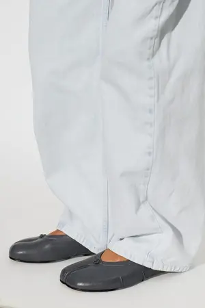 MAISON MARGIELA Leather Ballerinas With 'tabi' Cut-out