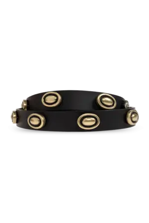 Etro Leather Belt With Appliqués
