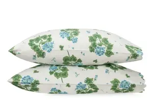 MATOUK Geranium Pillowcase Blue