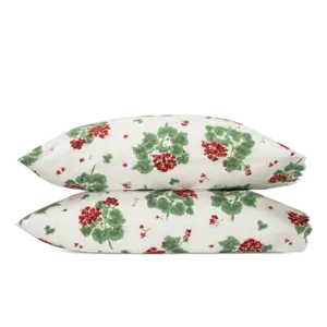 MATOUK Geranium Pillowcase Pair - Percale