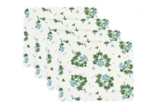 MATOUK Geranium Linen Placemats - Blue