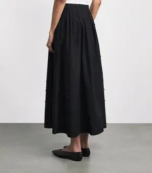 Maje Embellished Midi Skirt