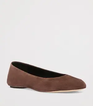 Max Mara Suede Ballet Flats