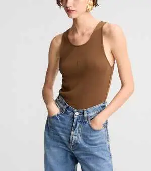 Saint Laurent Cotton Cassandre Tank Top