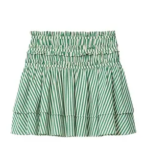 ALLSAINTS Cotton Stripe Kali Mini Skirt