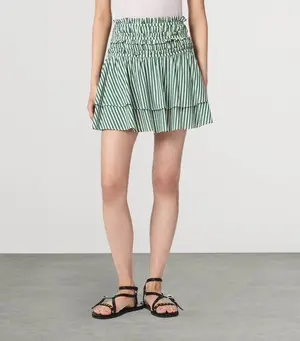 ALLSAINTS Cotton Stripe Kali Mini Skirt