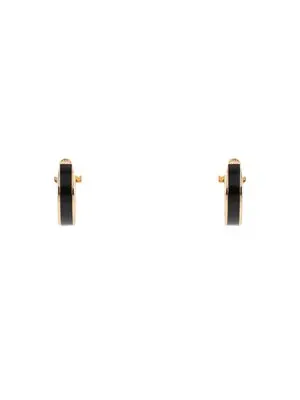 Tory Burch Enamel Icon Hoop Earrings