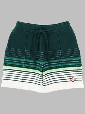 Casablanca Striped Bouclé Shorts