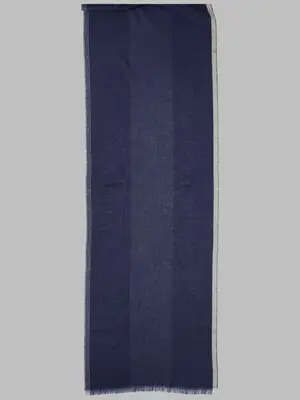 Brunello Cucinelli Sciarpa Di Lana E Cashmere - Blue