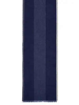 Brunello Cucinelli Sciarpa Di Lana E Cashmere - Blue