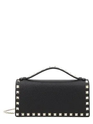 Valentino Garavani Portafoglio "rockstud" In Pelle - Black