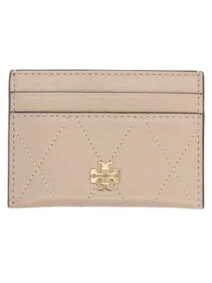 Tory Burch Portacarte Charlie Matelass - Beige