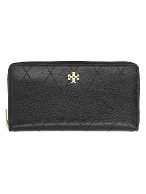 Tory Burch Portafoglio Continental Trapuntato "charlie - Black