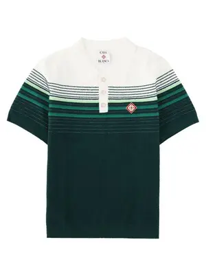 Casablanca Polo A Righe Boucl - Multicolour