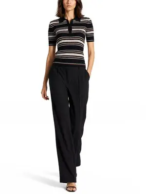 Max Mara Tallero" Striped Knit Polo - Multicolour