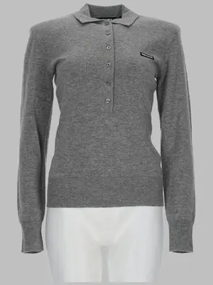 ROTATE BY BIRGER CHRISTENSEN Polo In Merino Wool And Cashmere