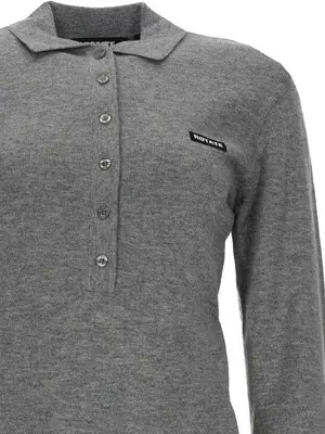ROTATE BY BIRGER CHRISTENSEN Polo In Merino Wool And Cashmere
