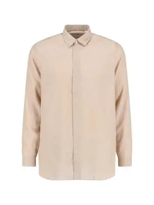 LARDINI Lightweight Tencel-linen Shirt For - Beige