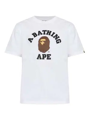 A BATHING APE Graphic T-shirt Standard Fit - White