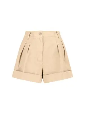 Aspesi Cotton-linen Blend Trousers - Beige