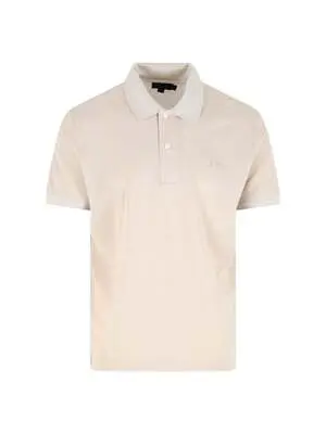 Lacoste 100% Silk Polo Shirt - Beige