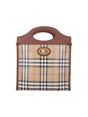 Burberry Tote Bag In 100% Cotton - Beige