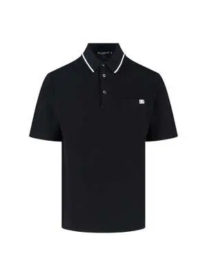 Dolce & Gabbana 100% Cotton Crewneck T-shirt - Black
