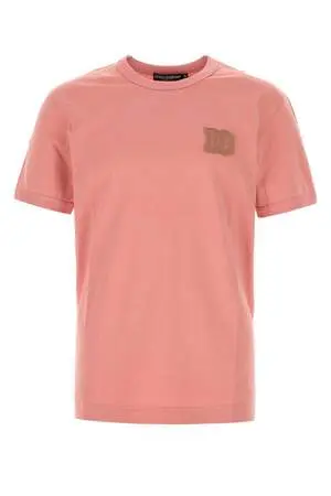 Dolce & Gabbana Logo-print Cotton T-shirt - Pink