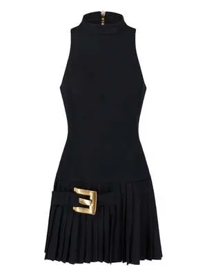 Balmain 100% Virgin Wool Dress - Black